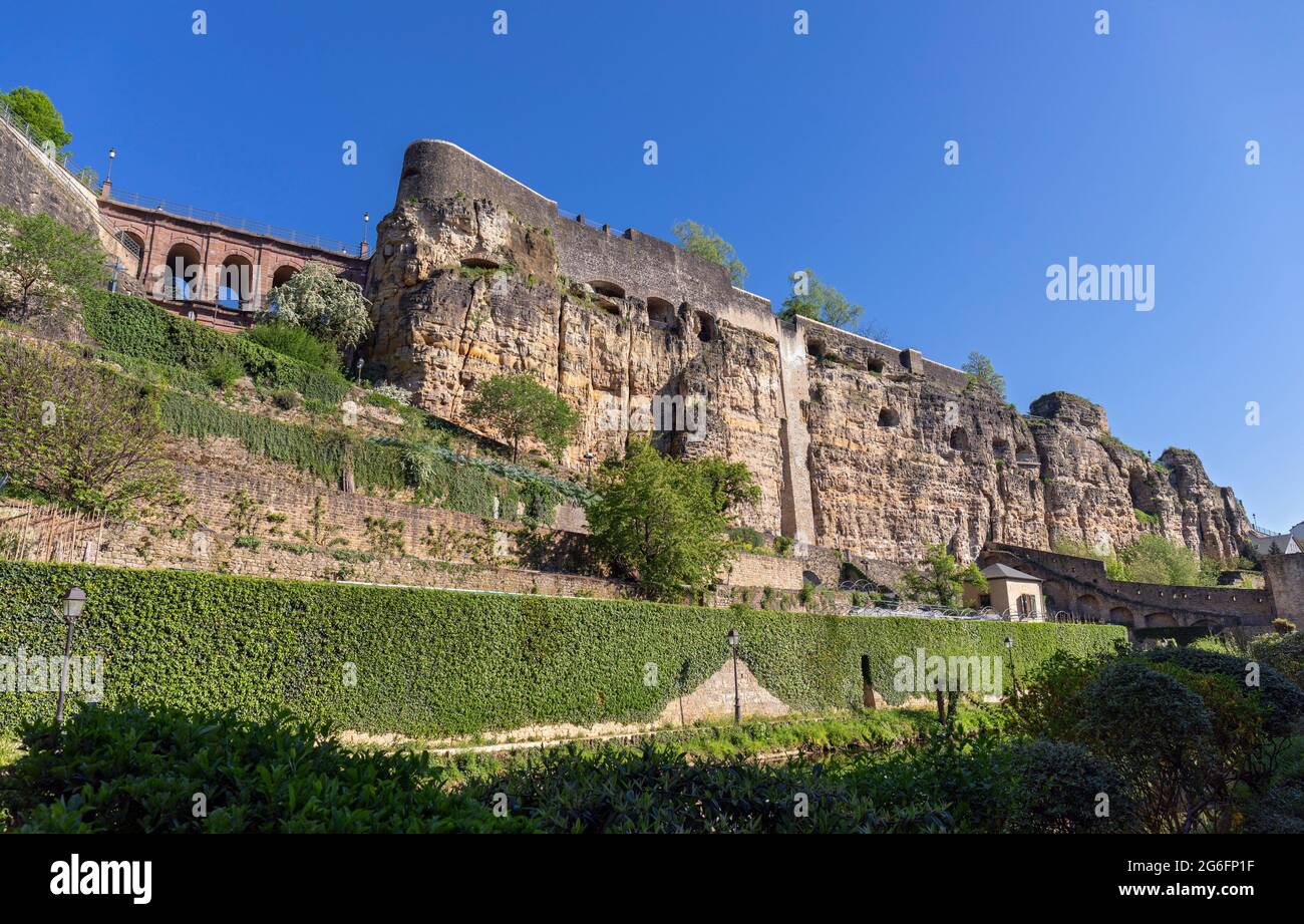 Bock casemate river alzette city luxembourg hi-res stock photography ...