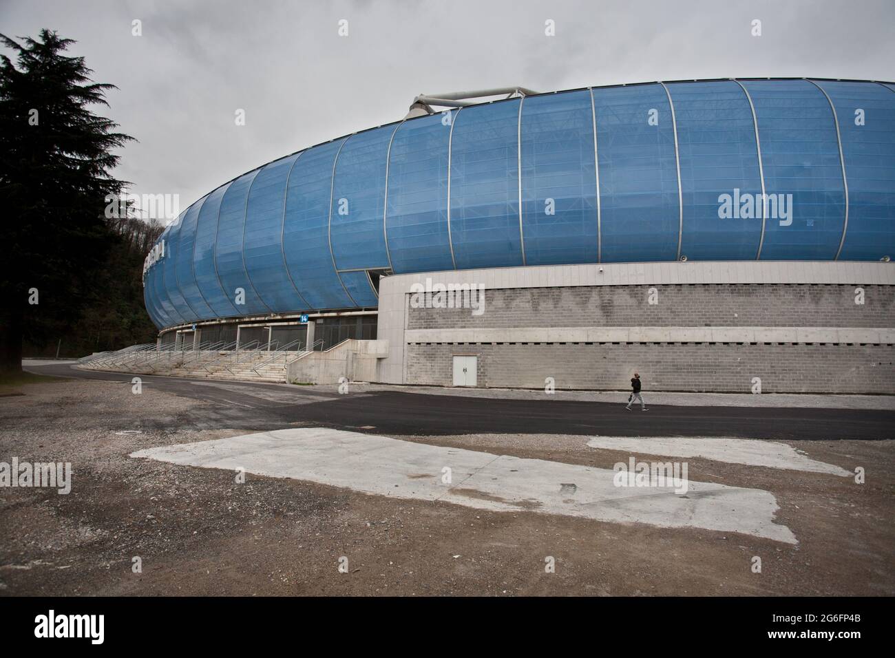 The Anoeta (Reale Arena) stadium, before a match of the Real Sociedad ...