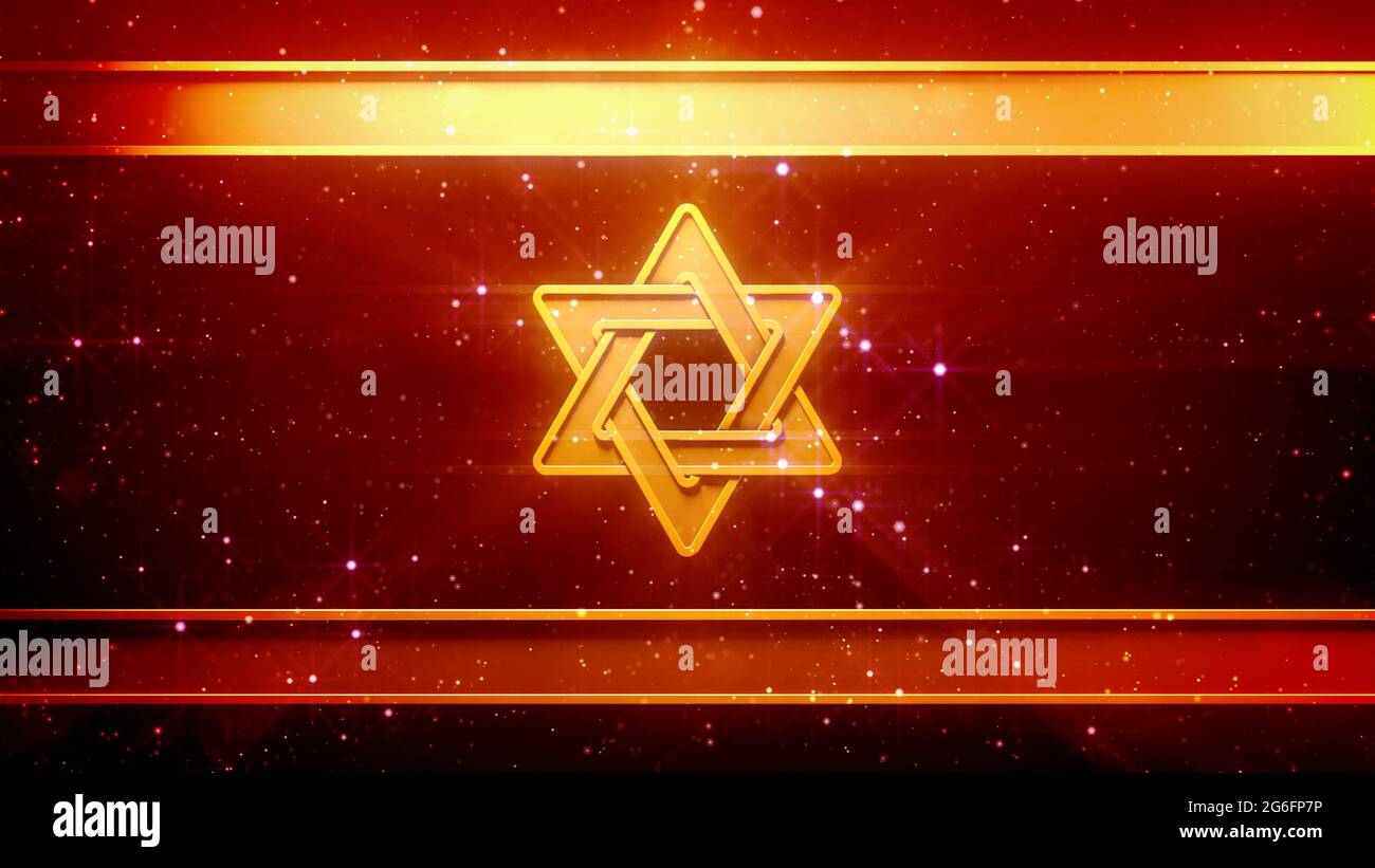 cute Israel flag with david star , concept abstract 3D illustration ...