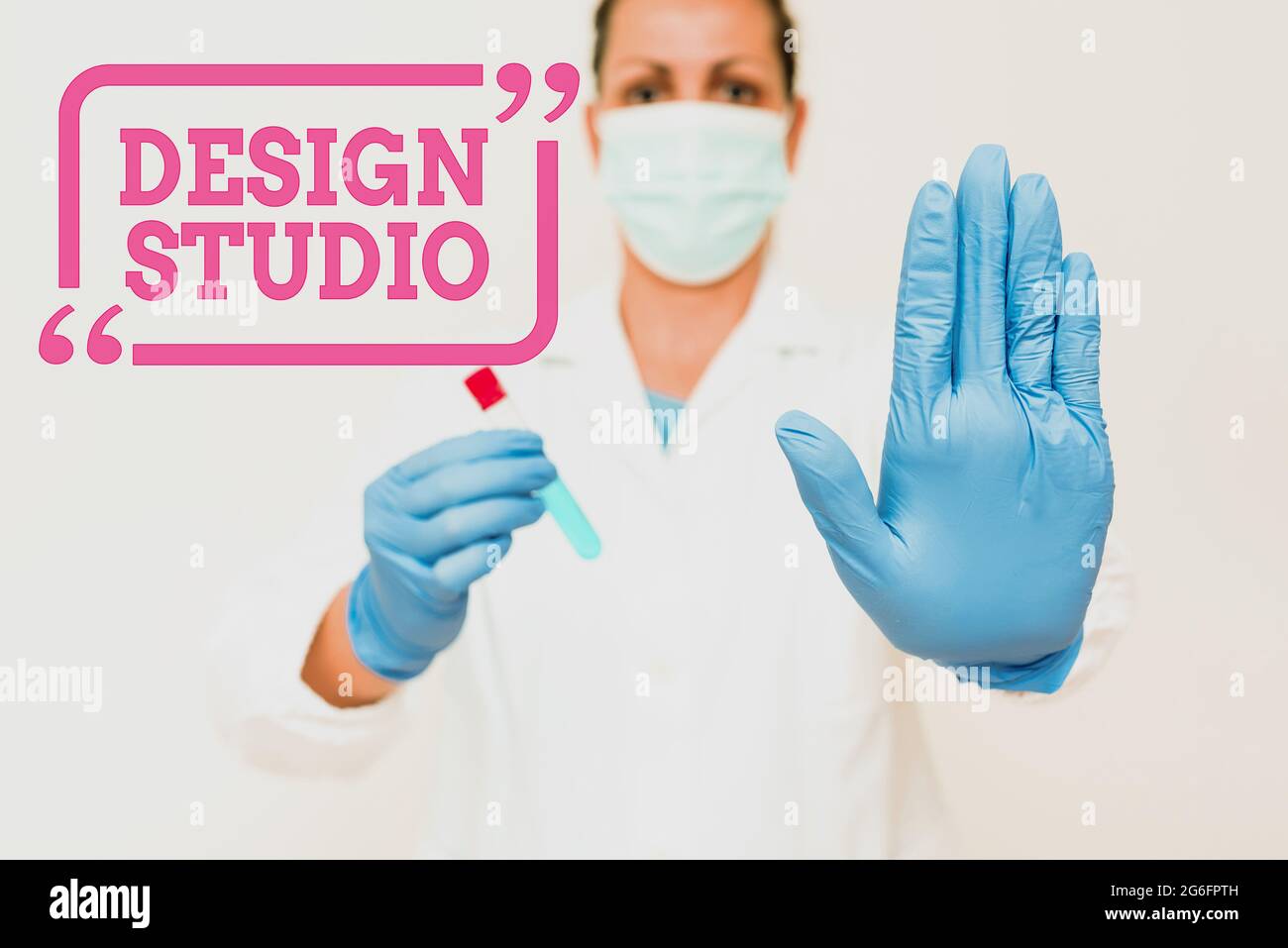 Text showing inspiration Design Studio. Business overview work ...