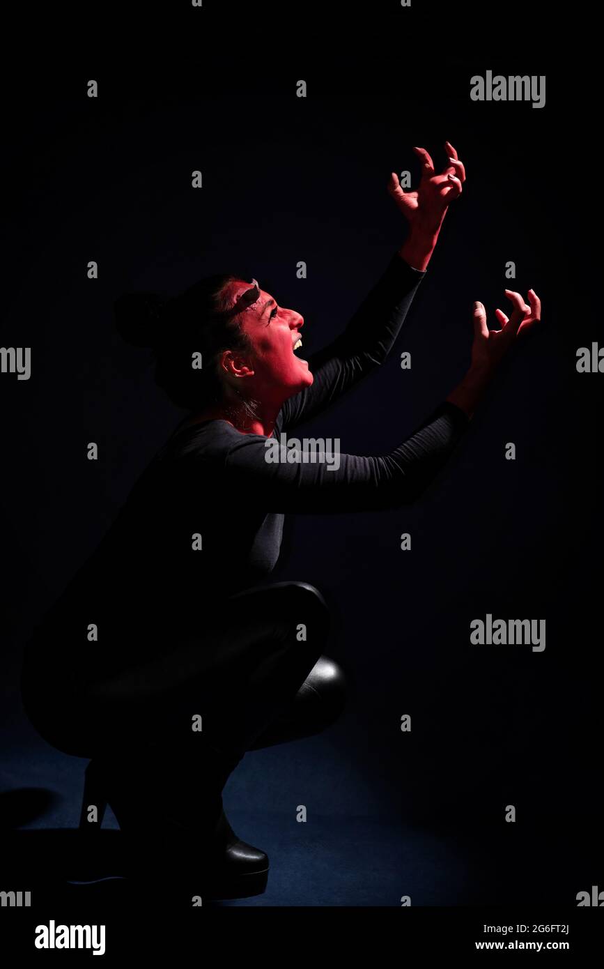 Monster woman long hair hi-res stock photography and images - Alamy