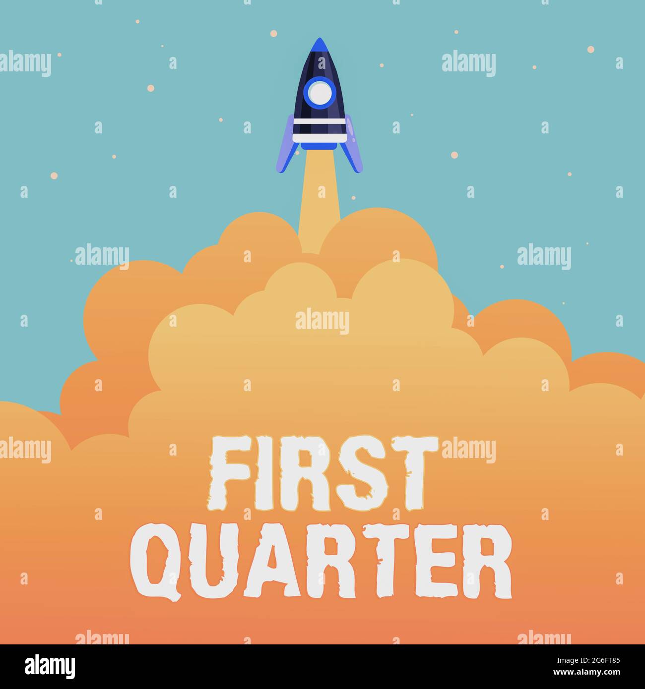 Writing displaying text First Quarter. Conceptual photo one of the ...