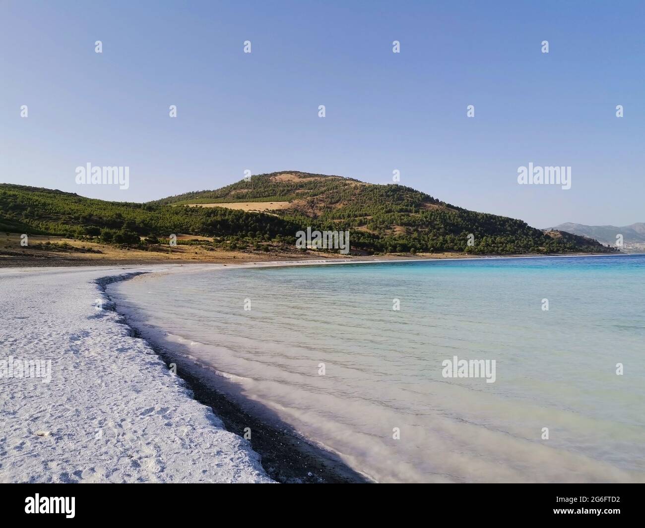 Salda Lake. Colorful lake and nature scenery Stock Photo - Alamy