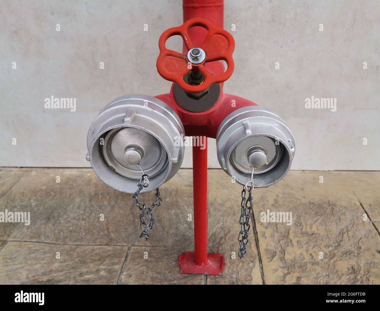 Water valve made to use water against fires. Fire hydrant Stock Photo ...