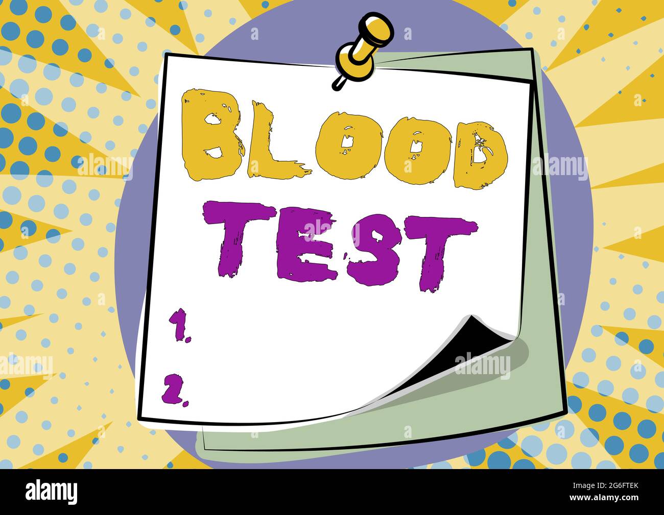 Hand writing sign Blood Test. Business overview Extracted blood sample ...