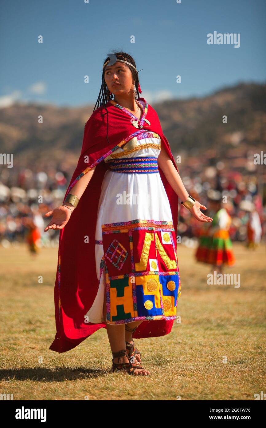 Traditional Dress Inti Raymi Festival High Resolution Stock Photography ...
