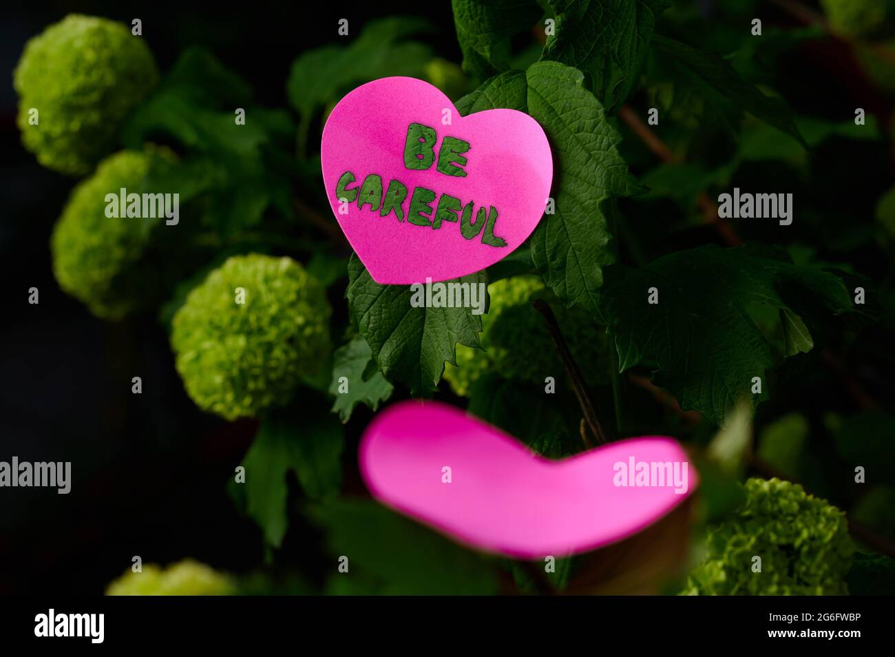 Text caption presenting Be Careful. Concept meaning making sure of ...