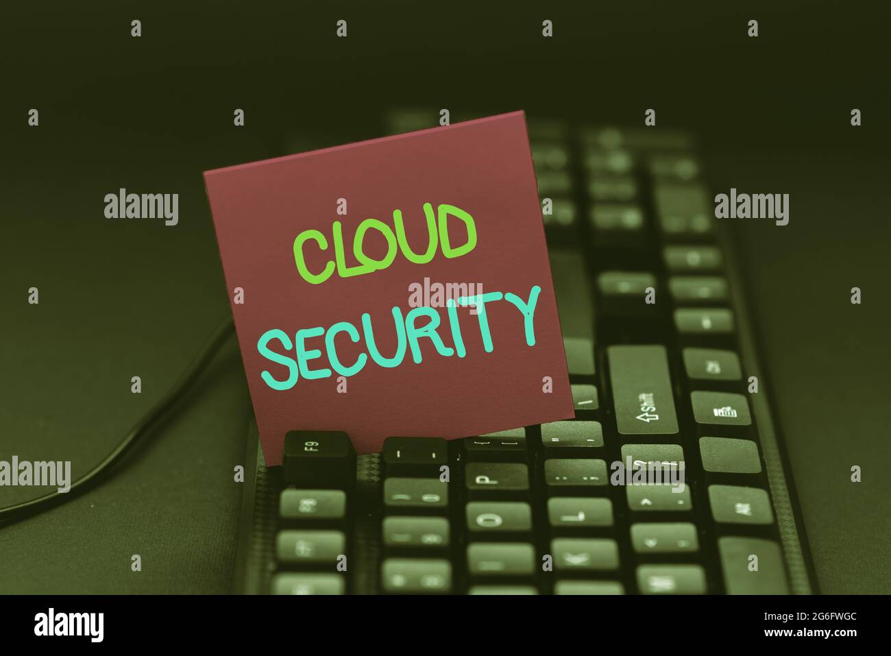 Writing Displaying Text Cloud Security Conceptual Photo Imposing A Secured System Of Existing