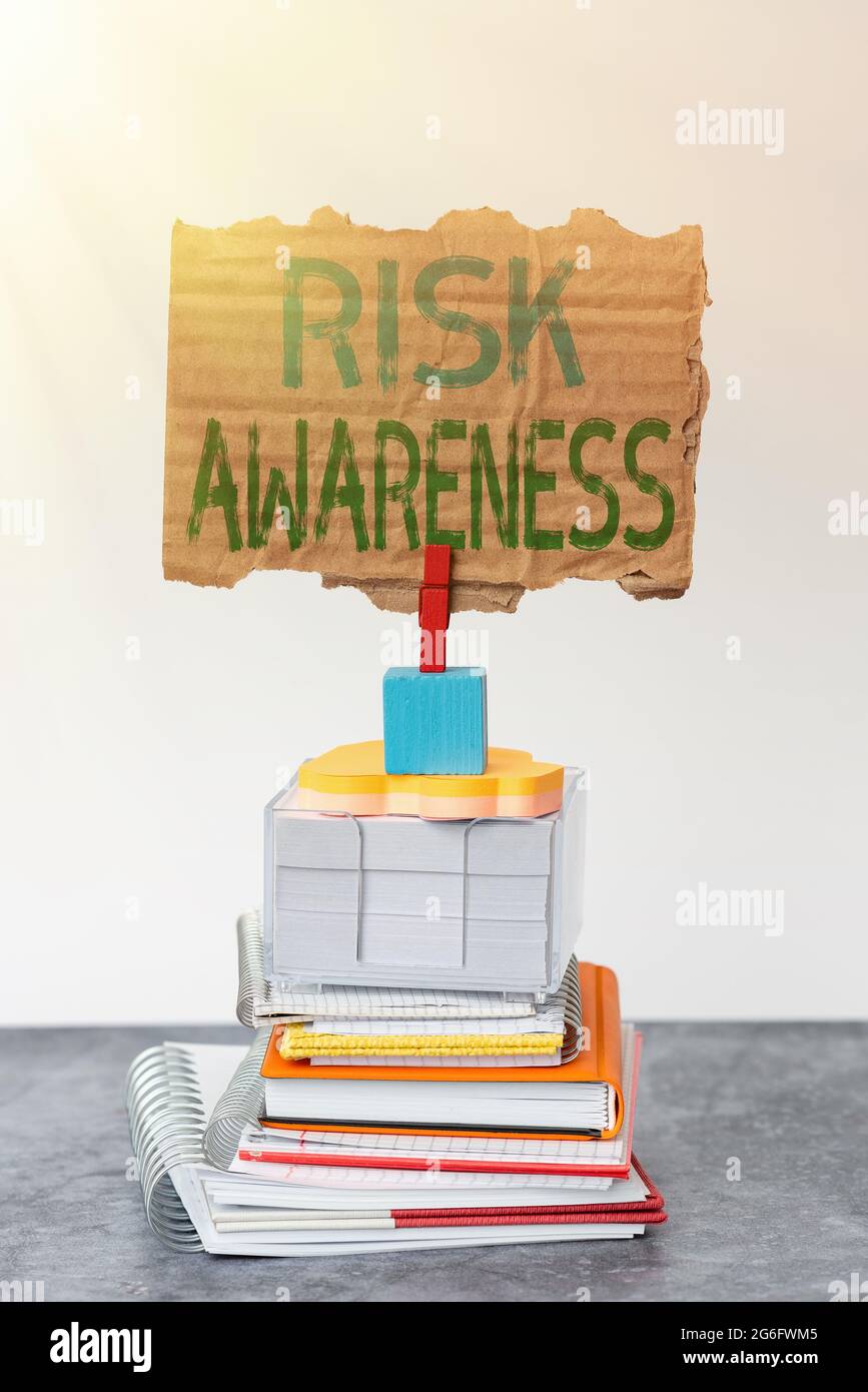 Inspiration showing sign Risk Awareness. Business showcase recognizing ...