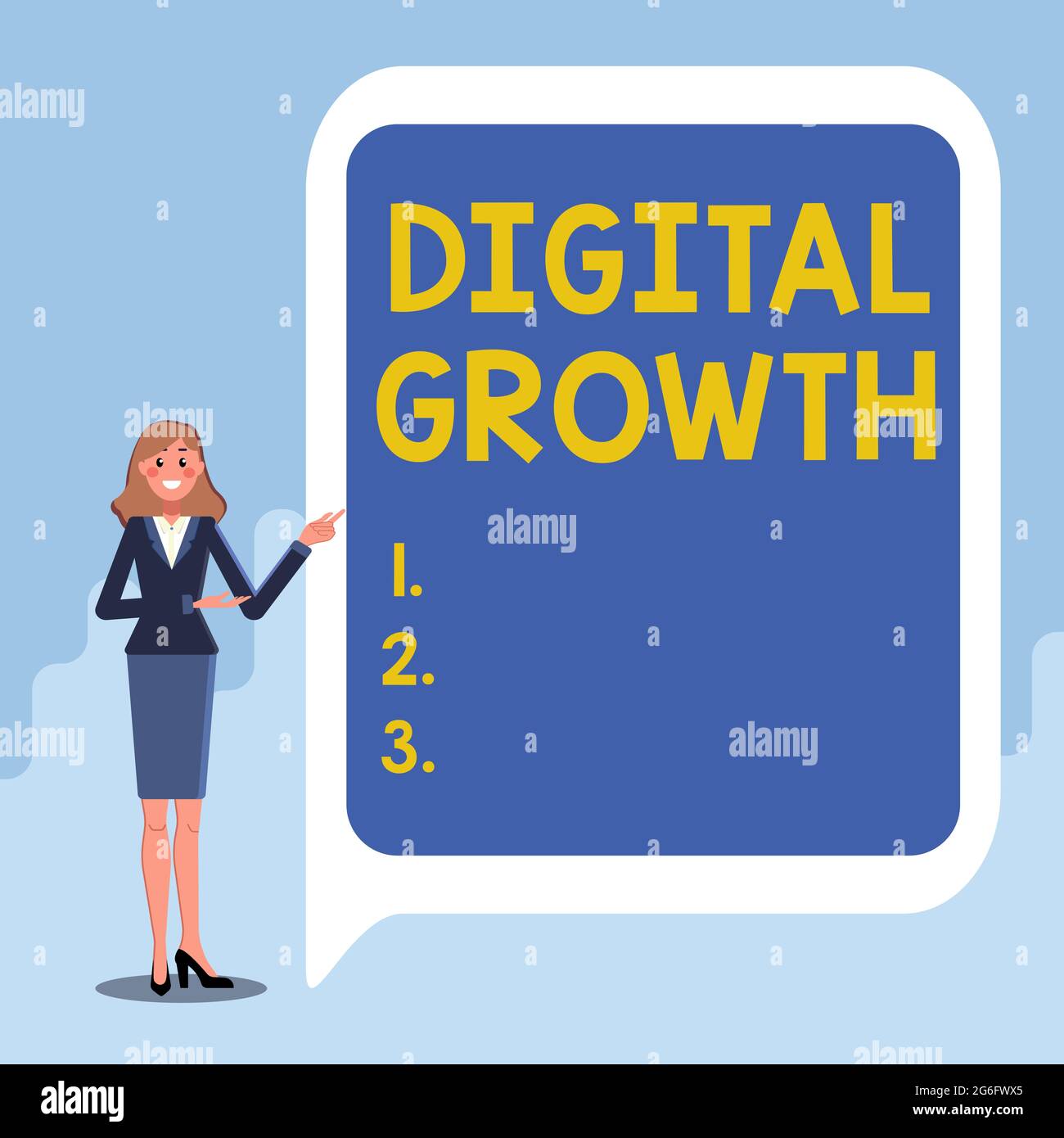 Sign displaying Digital Growth. Conceptual photo early stages of ...