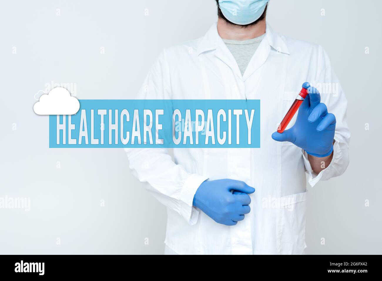 Text sign showing Healthcare Capacity. Word for maximum amount of ...