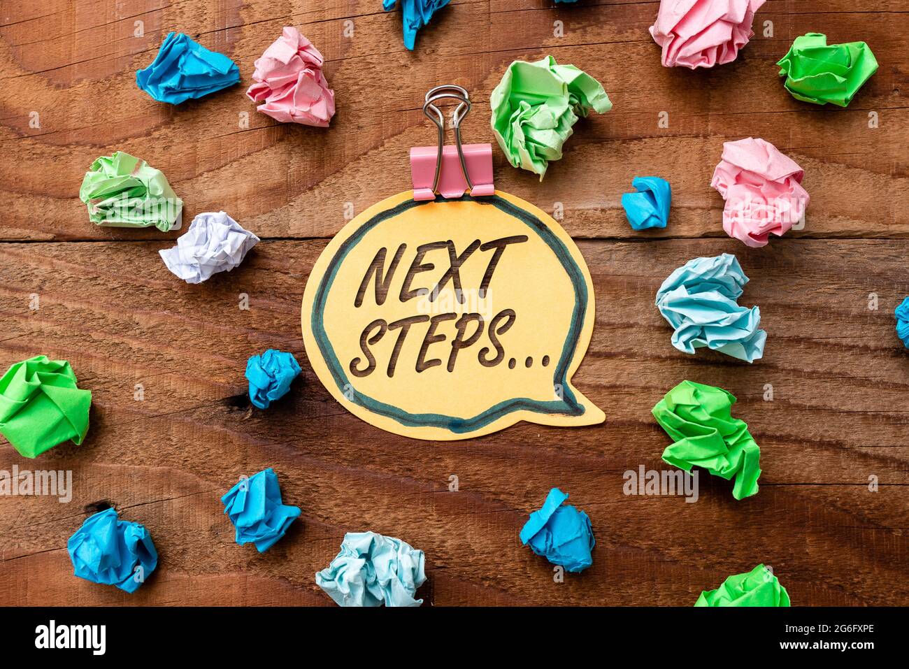 Writing displaying text Next Steps. Word Written on something you do ...