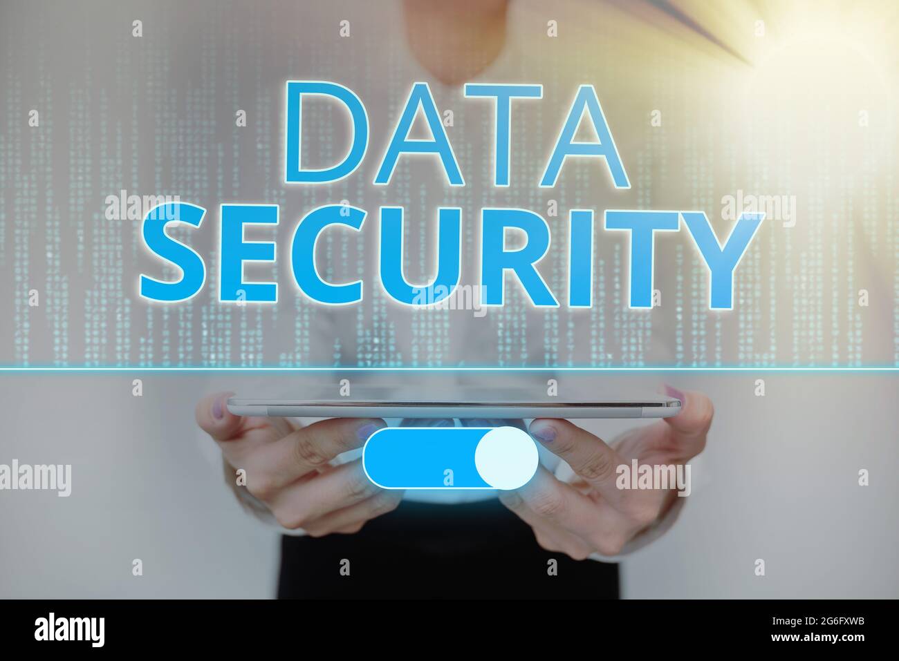 Hand writing sign Data Security. Internet Concept Protected important ...