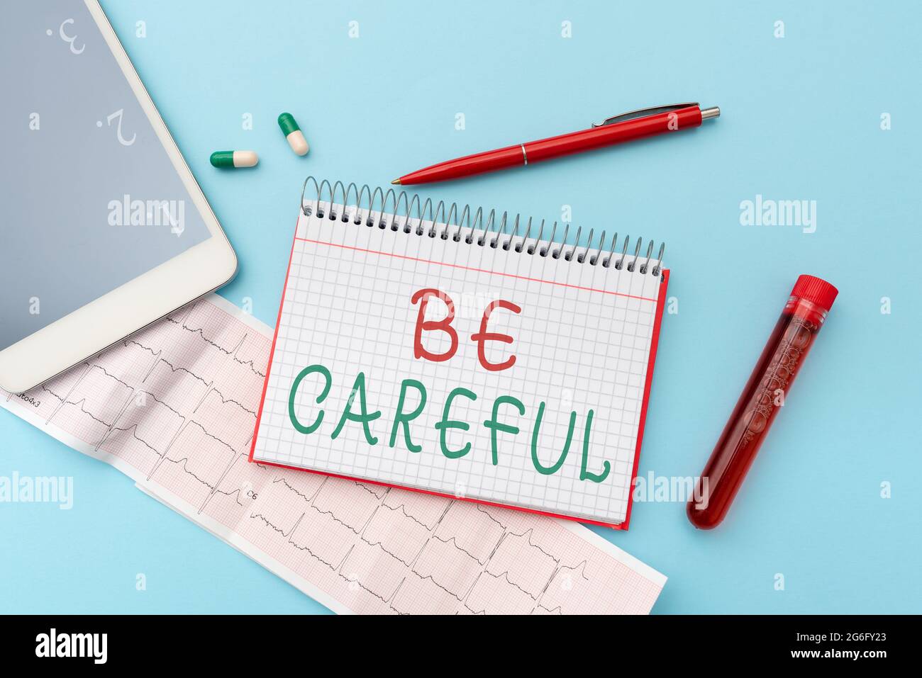 Text caption presenting Be Careful. Business showcase making sure of ...
