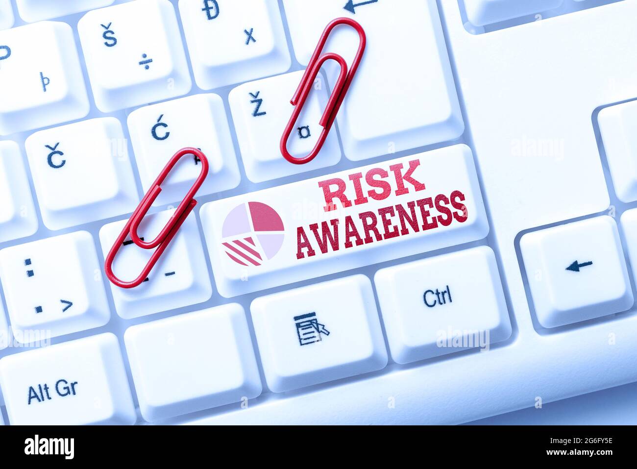 Conceptual display Risk Awareness. Business overview recognizing ...