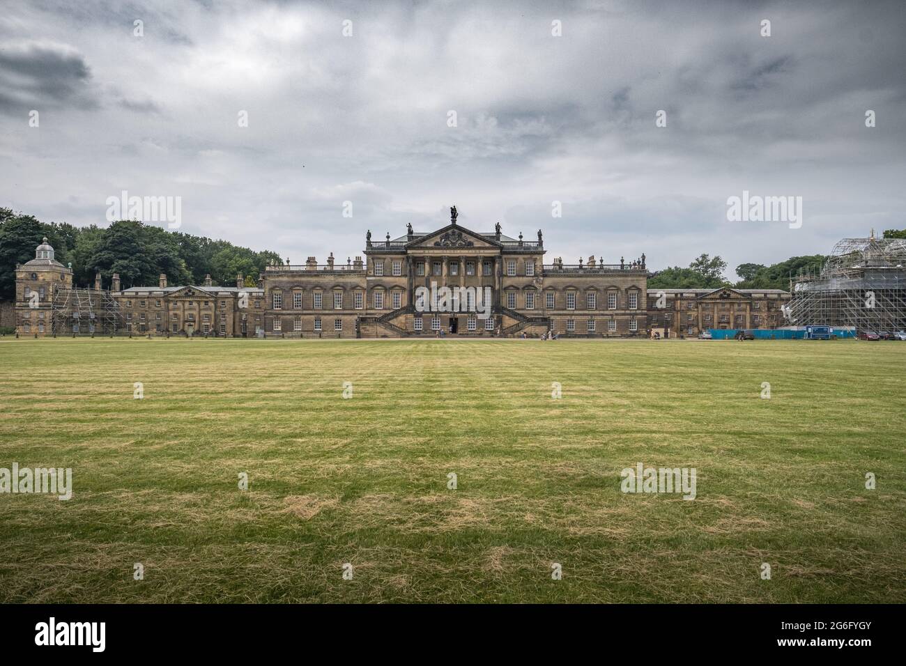 The Colossal Palladian East Front at Wentworth Woodhouse, Country Home ...