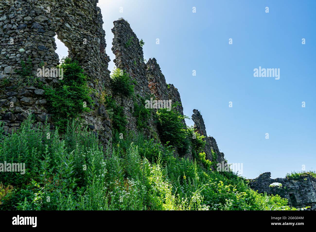 The old castle legend of the ancient road hi-res stock photography and ...