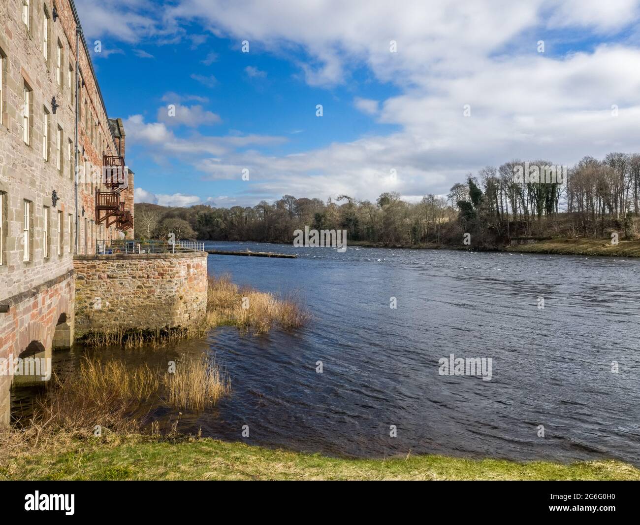 The River Tay at Stanley Mills Perthshire Scotland a historic water ...