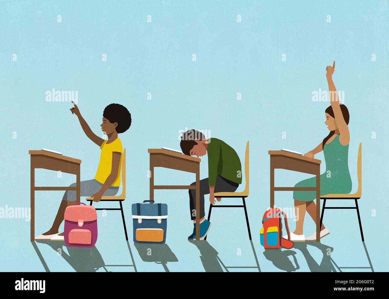 Student Sleeping In Class Animation