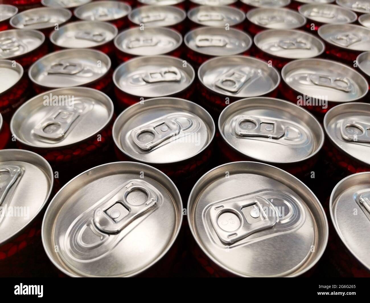 Tin beverage lids Stock Photo - Alamy