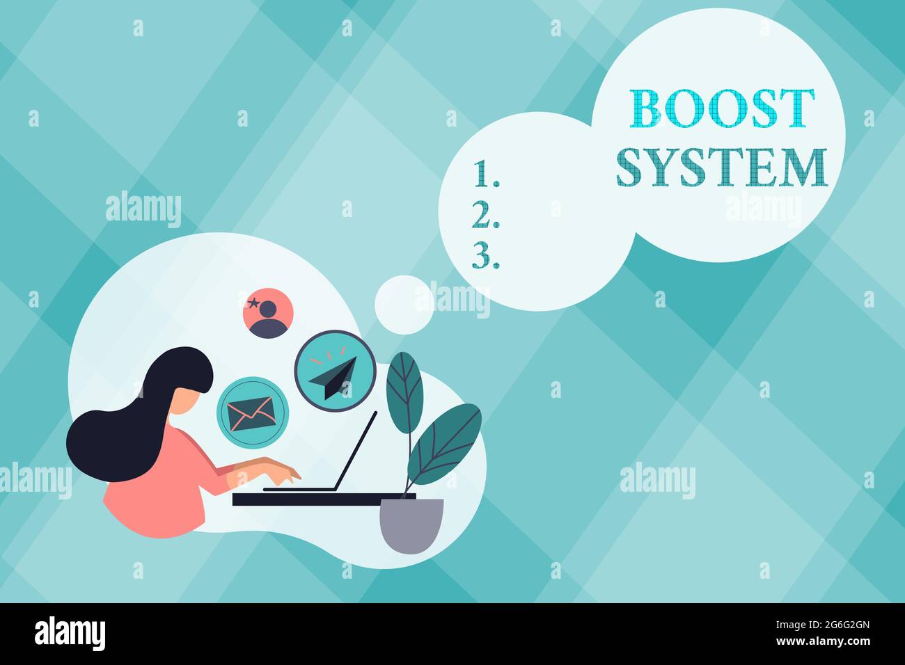Handwriting text Boost System. Concept meaning Rejuvenate Upgrade ...