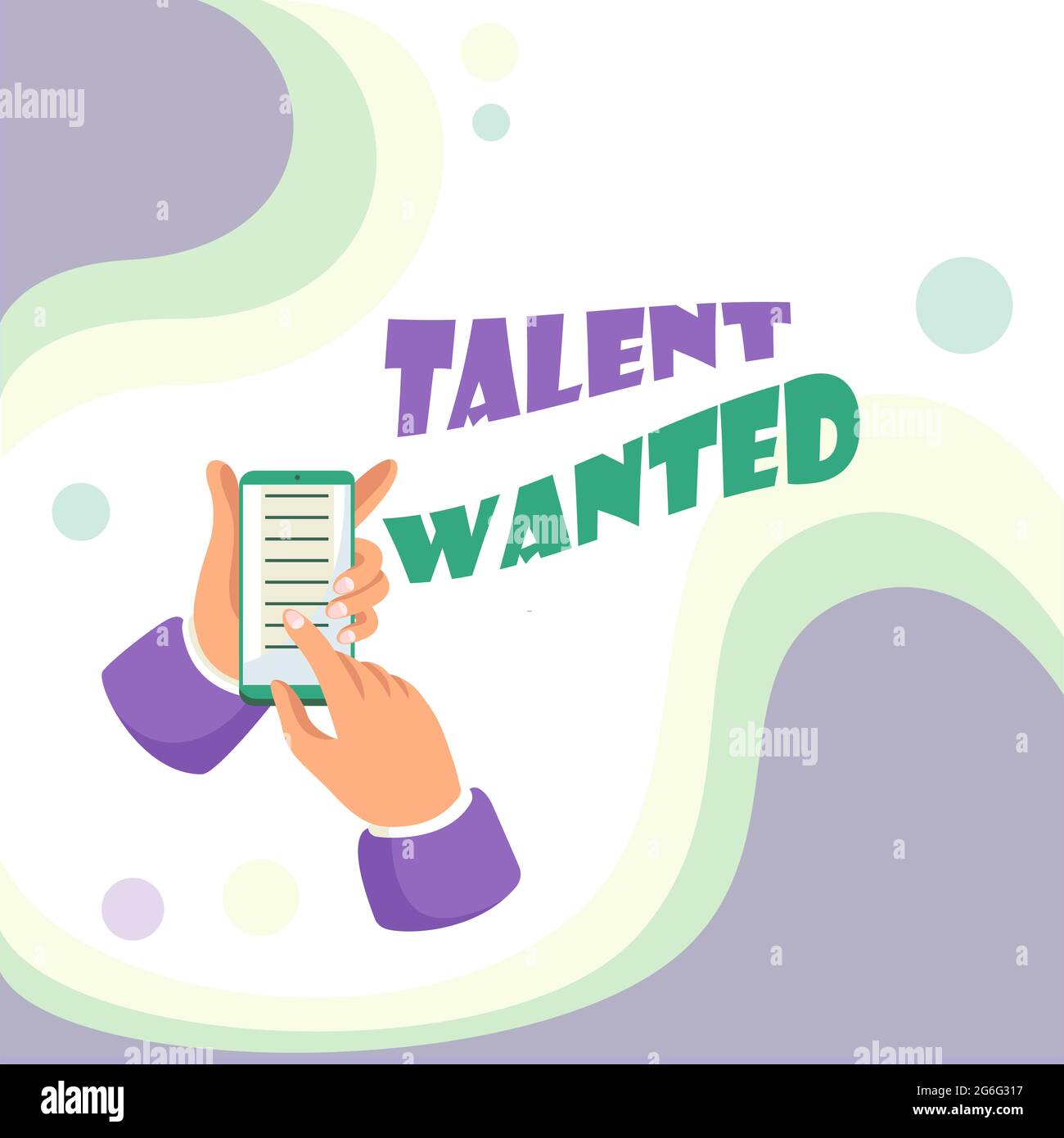 Handwriting text Talent Wanted. Internet Concept method of identifying ...