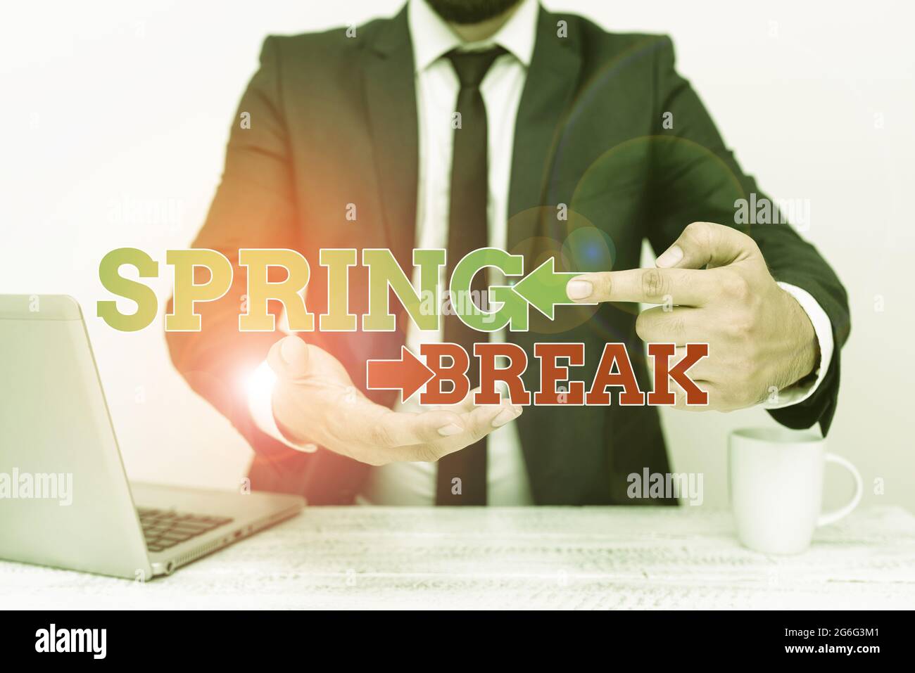 Conceptual display Spring Break. Business showcase Vacation period at ...