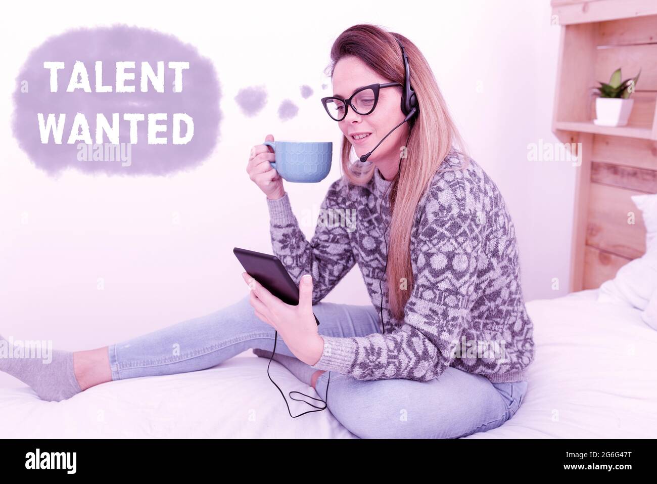 Conceptual caption Talent Wanted. Business concept method of ...