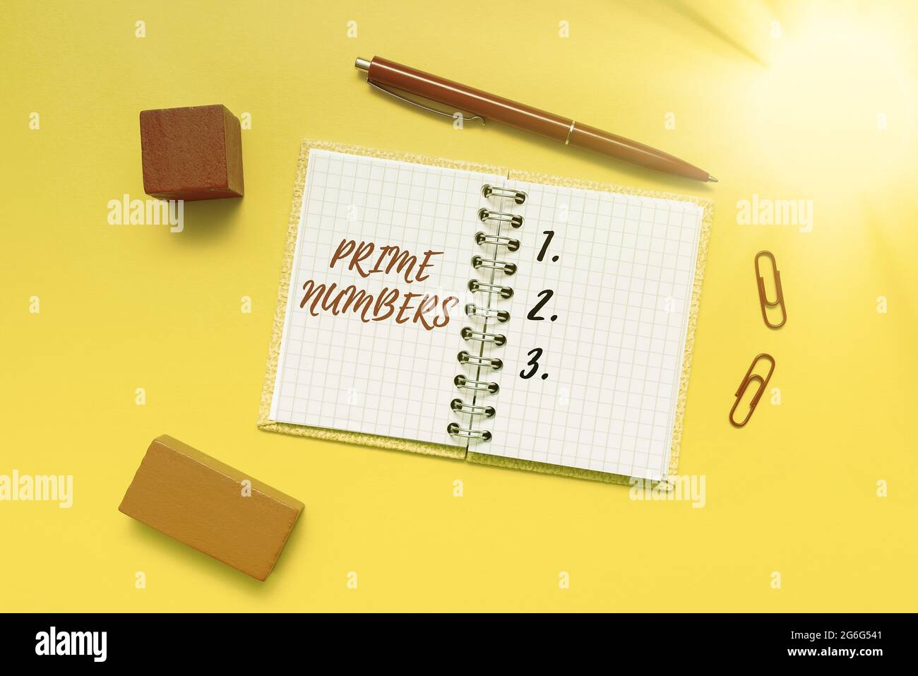 Text caption presenting Prime Numbers. Business idea a positive integer ...