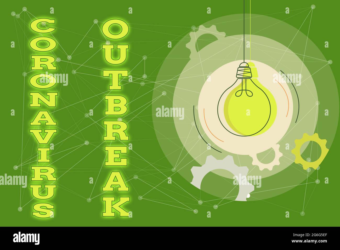 Sign displaying Coronavirus Outbreak. Business approach infectious ...