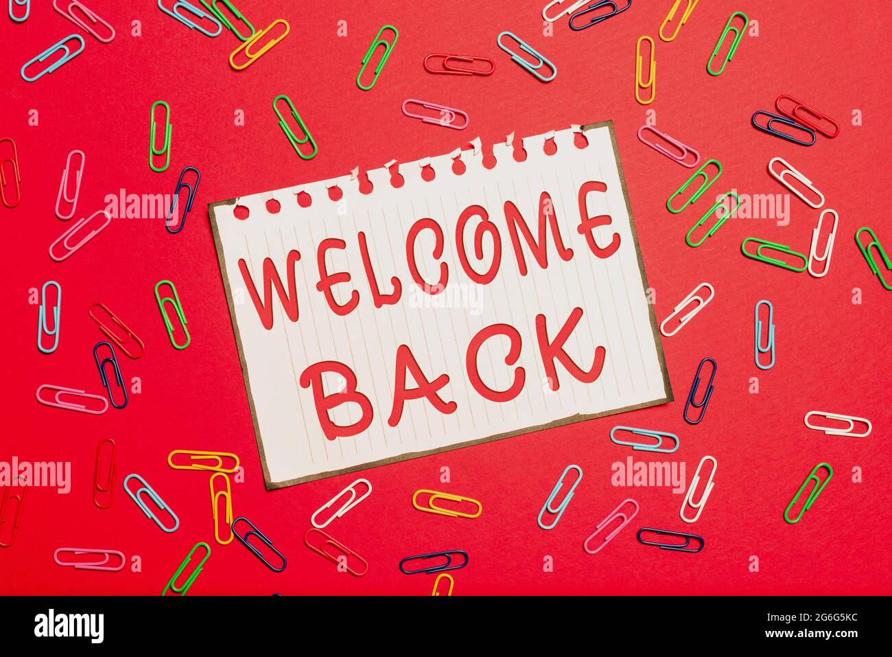 Inspiration showing sign Welcome Back. Concept meaning Warm Greetings ...