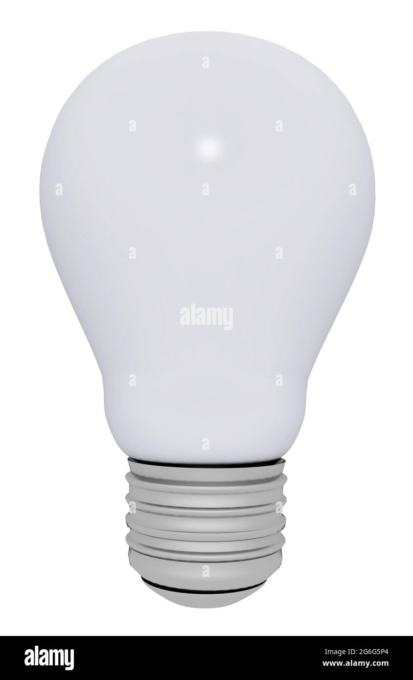 Light bulb isolated on white background Stock Photo - Alamy