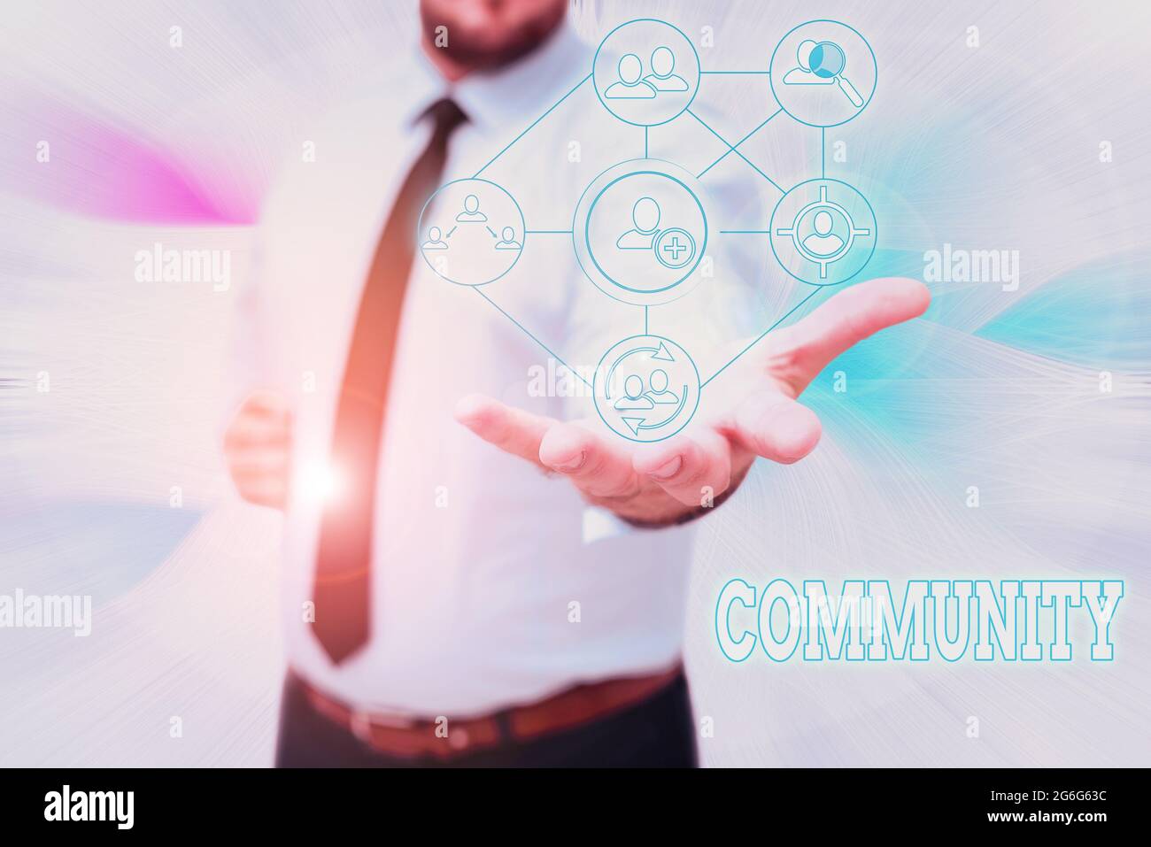 Text sign showing Community. Concept meaning group of showing with a ...