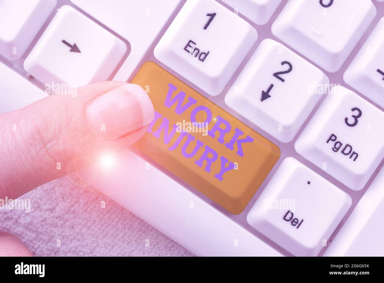 Sign displaying Work Injury. Word for Accident in job Danger Unsecure ...