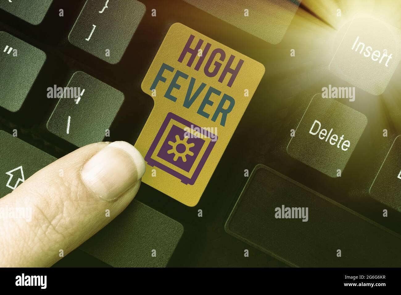 Inspiration showing sign High Fever. Conceptual photo medical condition ...
