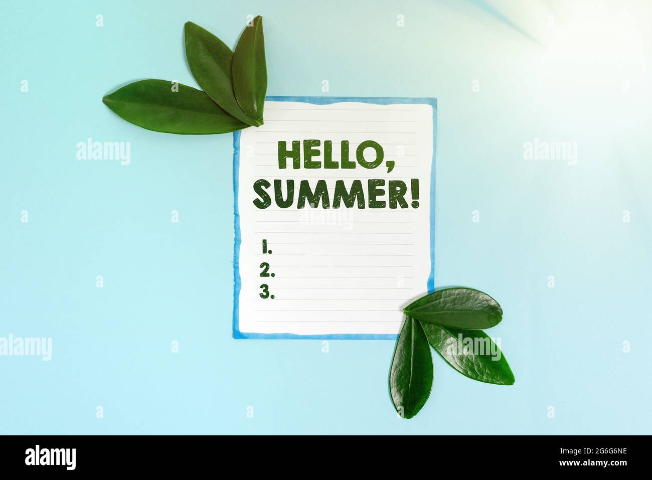 Sign displaying Hello, Summer. Business concept greeting used when the ...