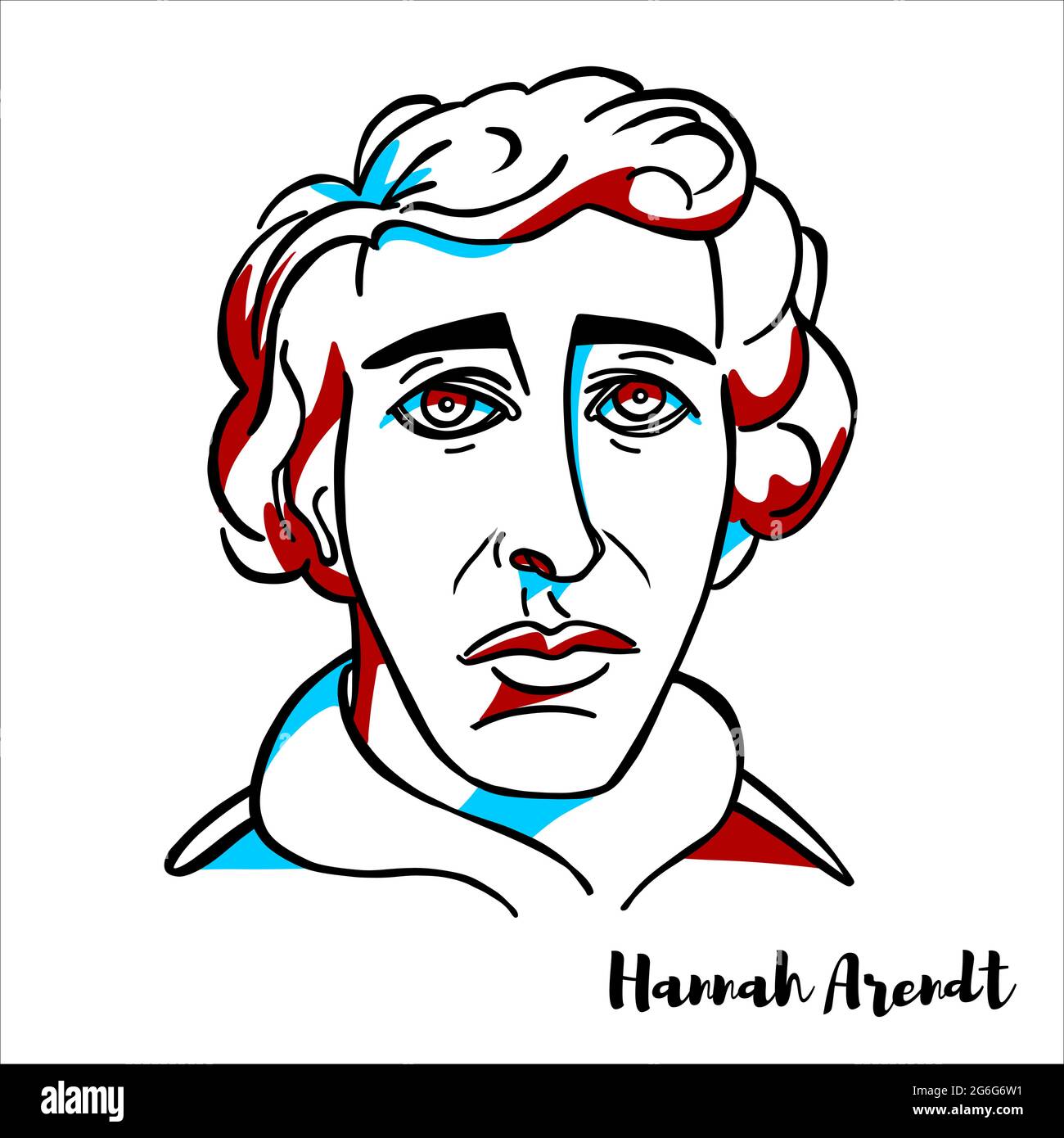 Hannah arendt portrait Stock Vector Images - Alamy