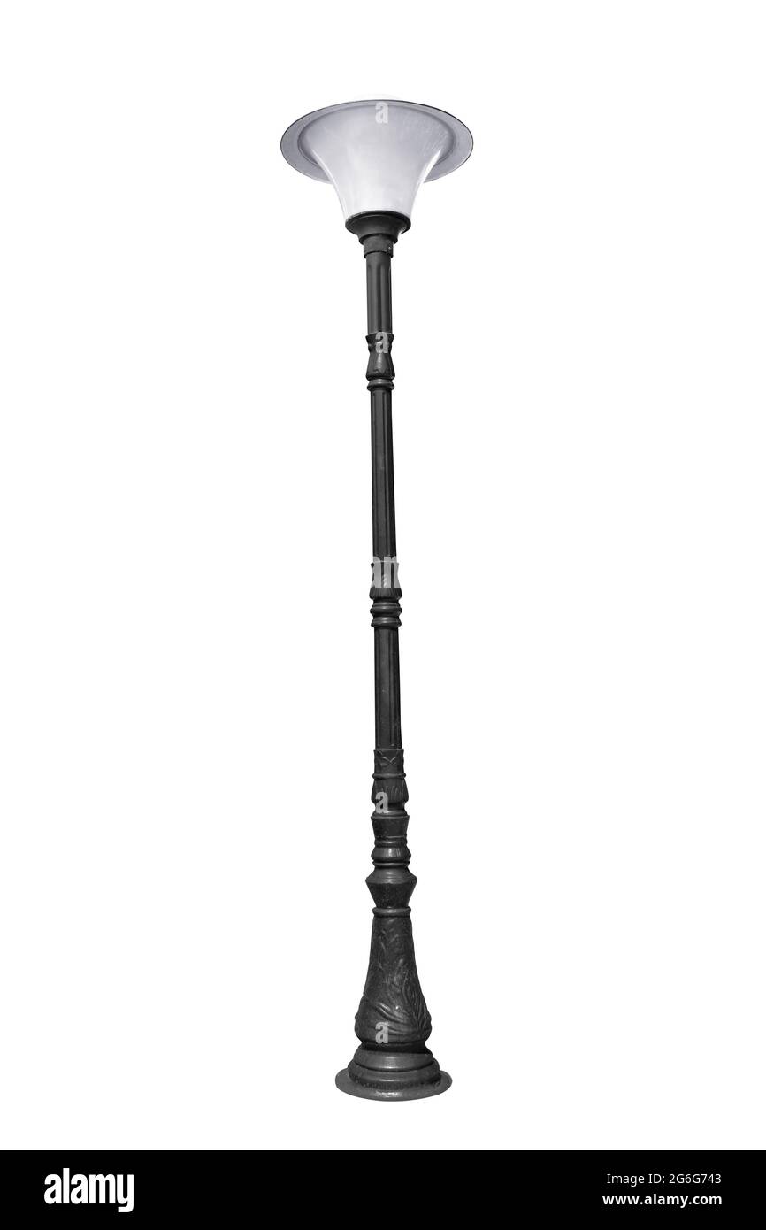 Light pole isolated on white, work with clipping path Stock Photo - Alamy