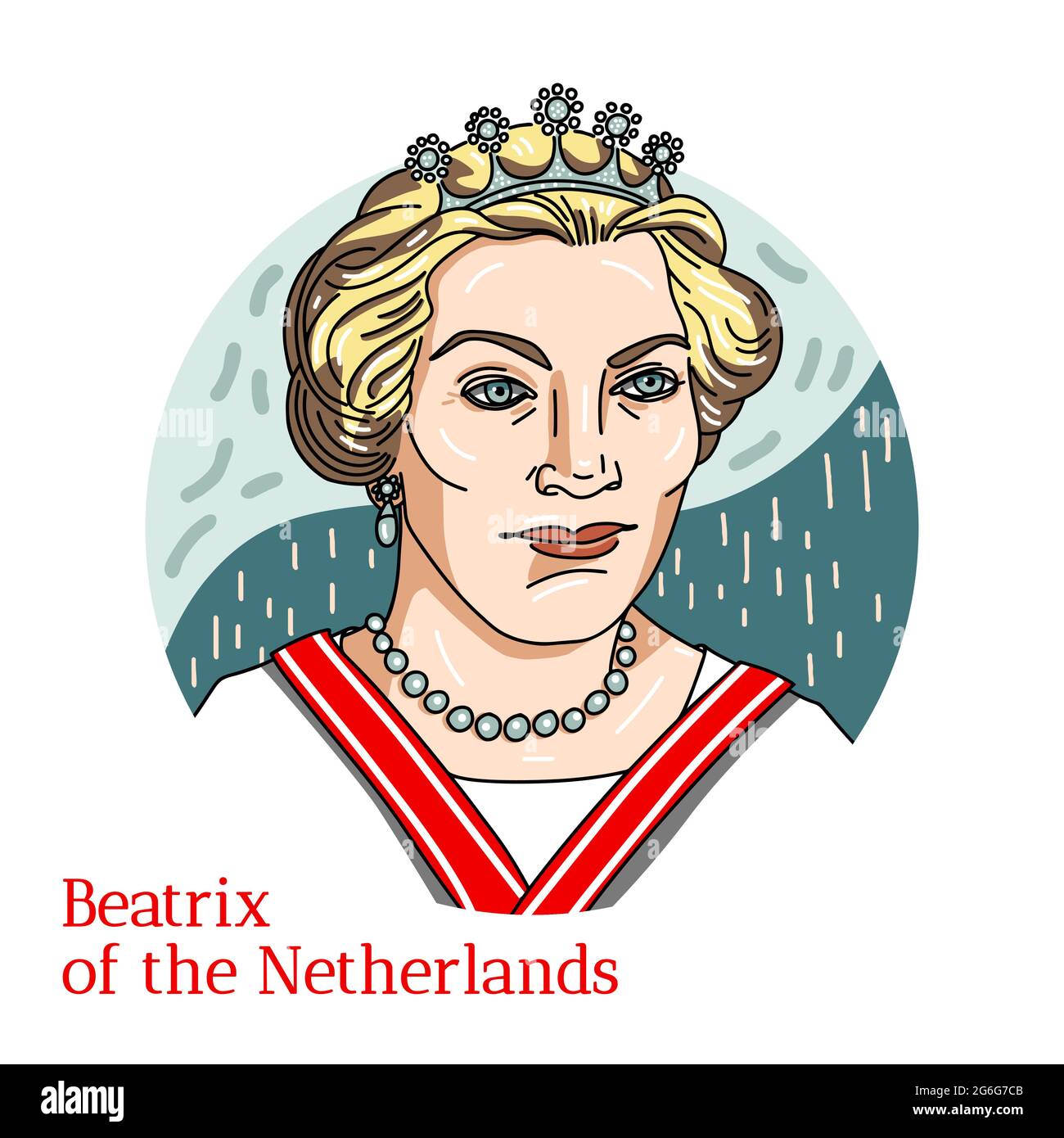 Queen beatrix queen beatrix Stock Vector Images - Alamy