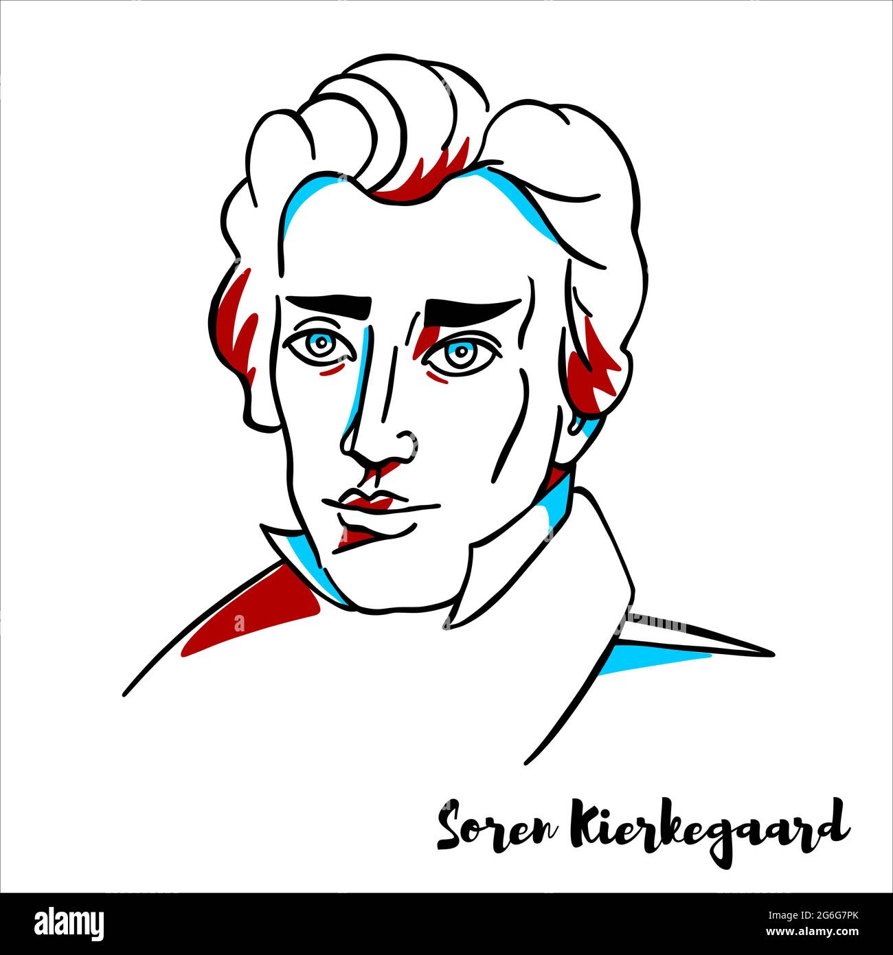 Soren kierkegaard drawing Stock Vector Images - Alamy