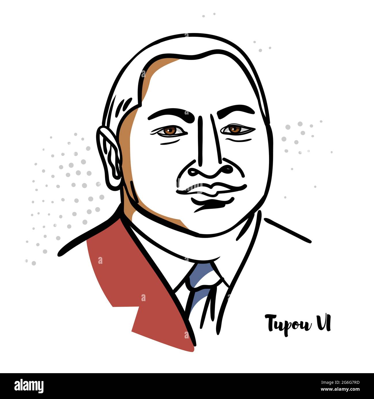 His majesty the king of tonga Stock Vector Images - Alamy