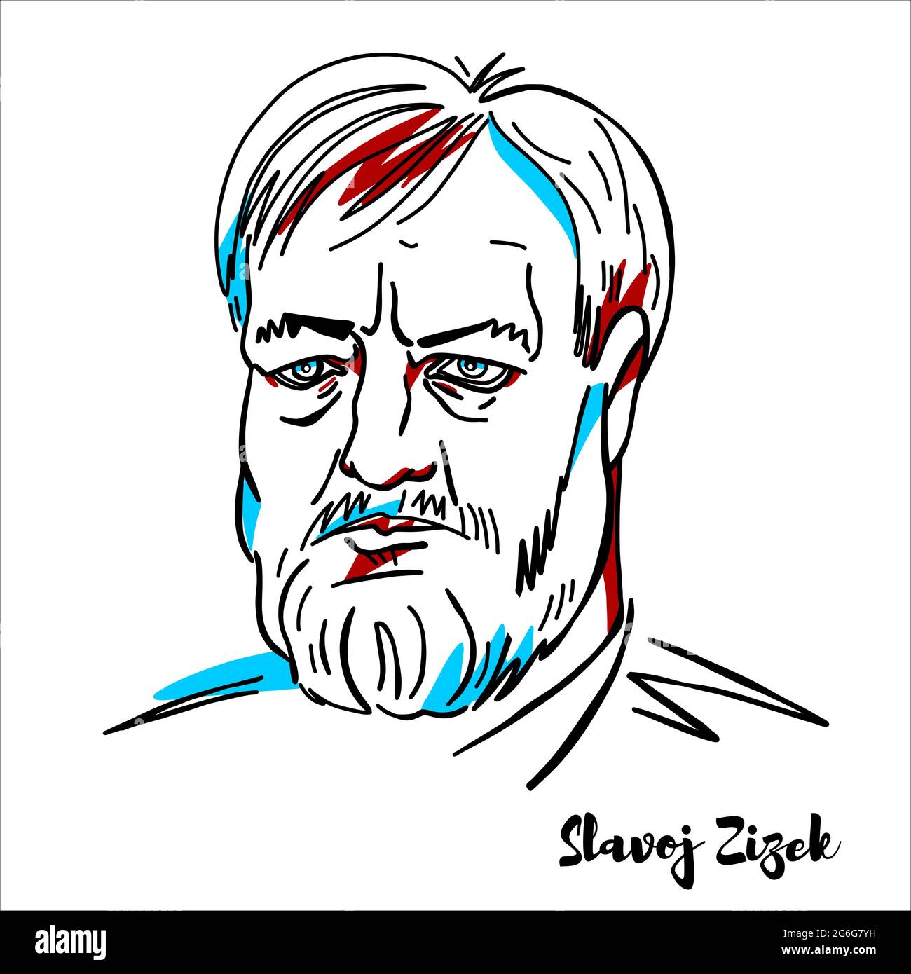 Slavoj zizek Stock Vector Images - Alamy