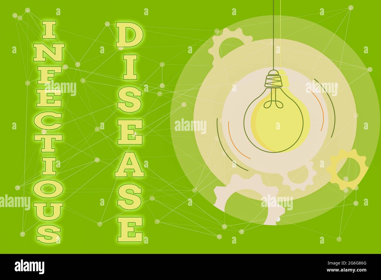 Text caption presenting Infectious Disease. Business concept caused by ...