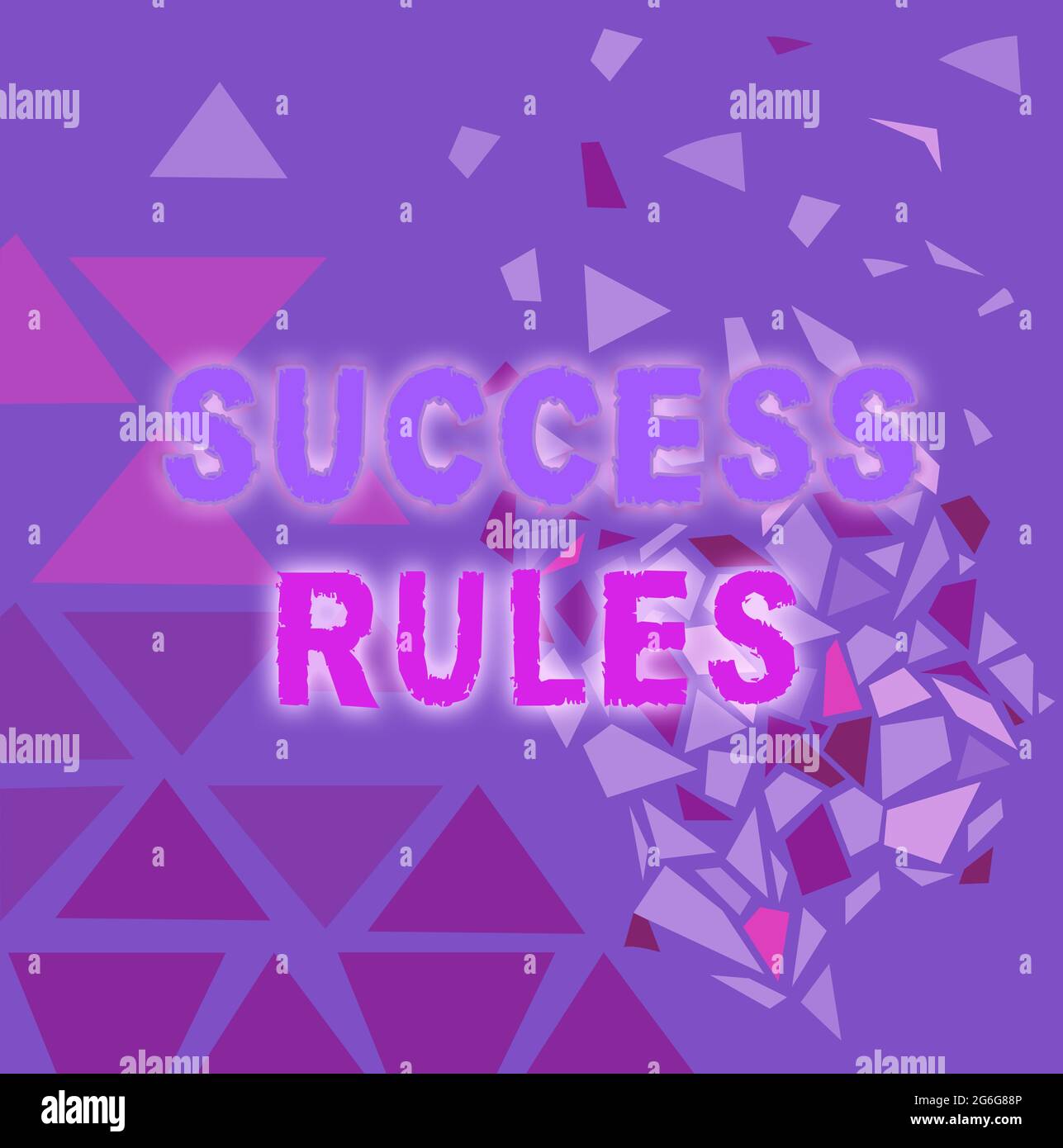 Inspiration showing sign Success Rules. Business approach established ...