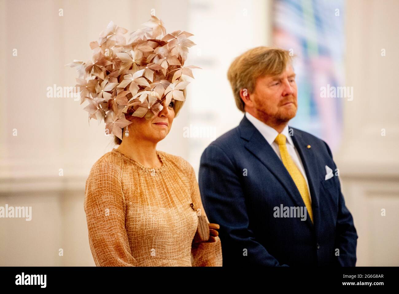 King Willem-Alexander and Queen Maxima of the Netherlands during a ...