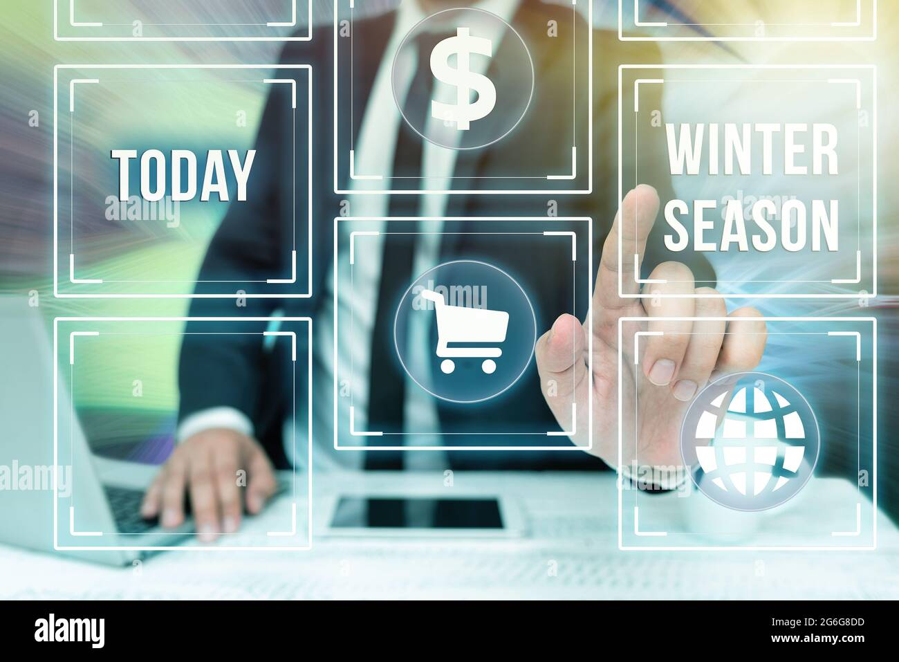 Sign displaying Winter Season. Business approach coldest season of the ...