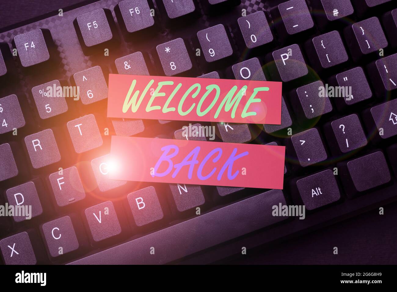 Inspiration showing sign Welcome Back. Conceptual photo Warm Greetings ...