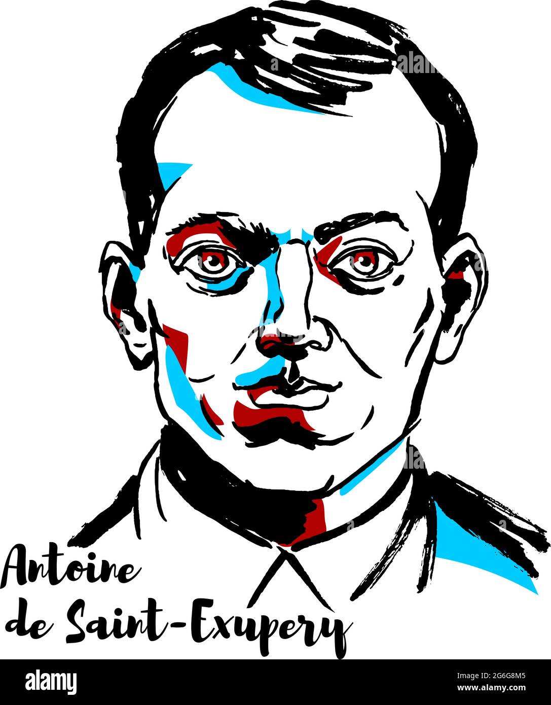 Antoine de saint exupery illustration Stock Vector Images - Alamy