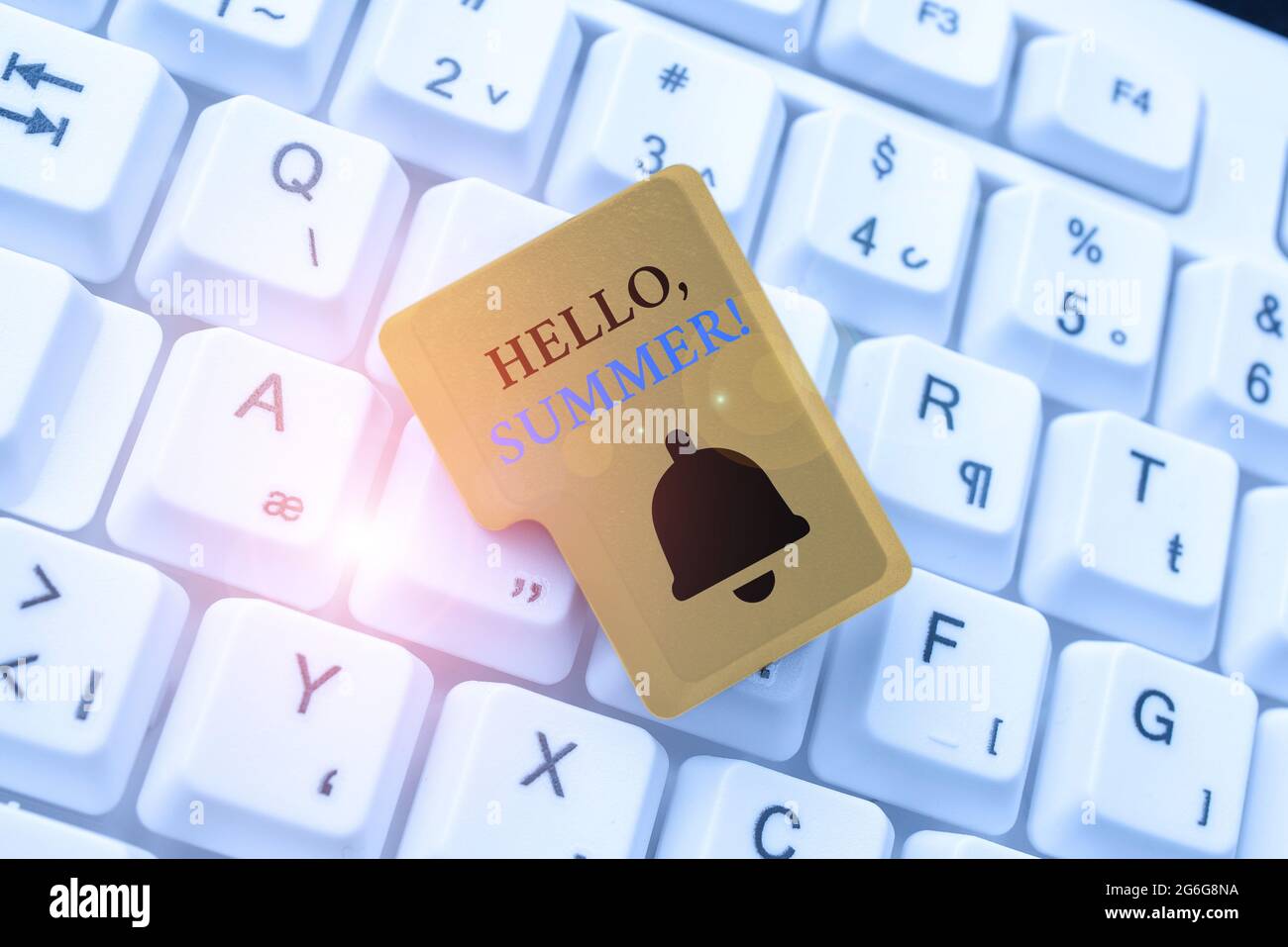Hand writing sign Hello, Summer. Business overview greeting used when ...