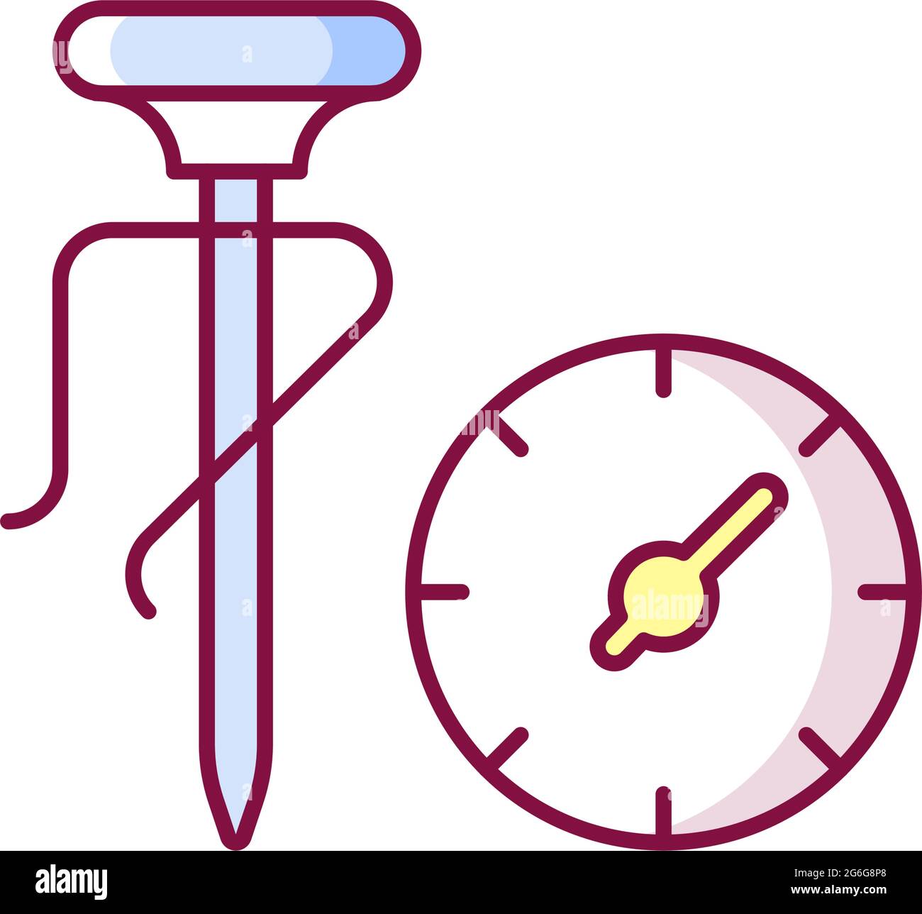 Milk thermometer RGB color icon Stock Vector Image & Art - Alamy